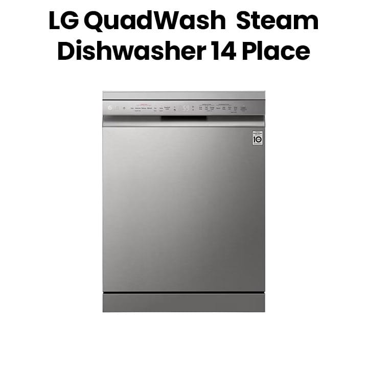 Buy LG QuadWash DFC532FP Steam Dishwasher, 14 Place Settings, EasyRack ...