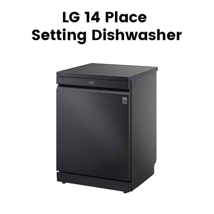Buy LG Freestanding Dishwasher 14 Place Settings, Matte Black ...