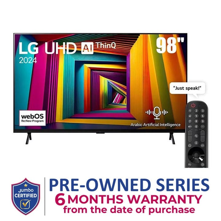 Buy LG 98-Inch UHD 4K Smart TV - Black | 98UT90006LA Online in Qatar at ...