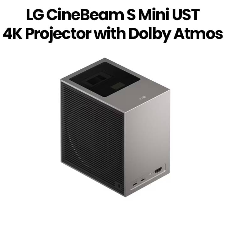 LG PU615U CineBeam S Mini UST 4K Projector, Auto Screen Adjustment, Up ...