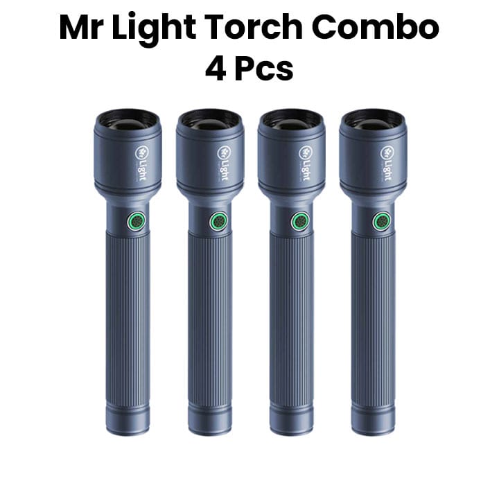 Buy Mr. Light Zoom 3SC Torch Combo 4 Pcs | Black | MR GD3X04 Online in ...
