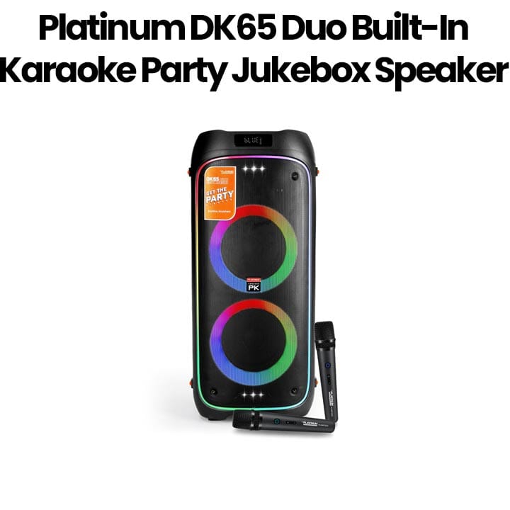 Buy Platinum DK65 Duo Built-In Karaoke Party Jukebox Speaker Online in ...