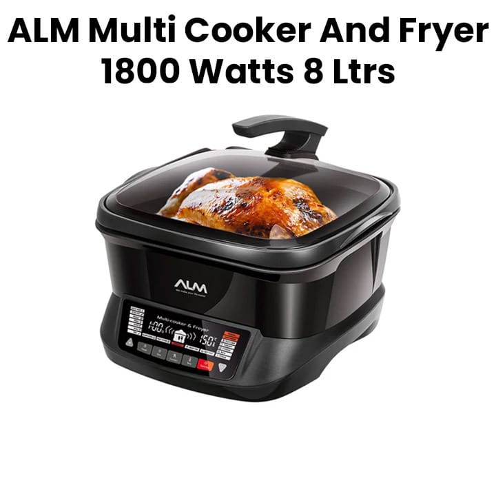 Buy ALM Multi Cooker and Fryer 8L 1800W - Black | F18 Online in Qatar ...