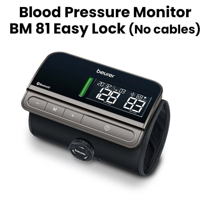 Buy Beurer Easy Lock Blood Pressure Monitor - Black | BM81 Online in ...