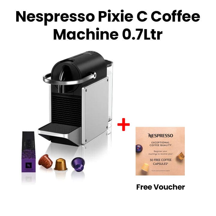 Buy Nespresso Pixie Coffee Machine - Silver | D62-ME-SI-NE Online in ...