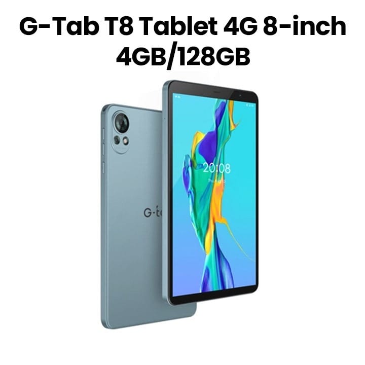 Buy Gtab T8 BL Tablet 8" 4G 4GB RAM 128GB Storage - Blue |T8 BL Online ...