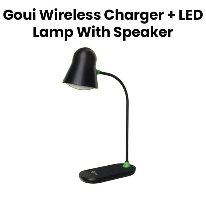 Buy Goui Fusion LED Lamp with Speaker & Wireless Charger 10W - Black |G ...