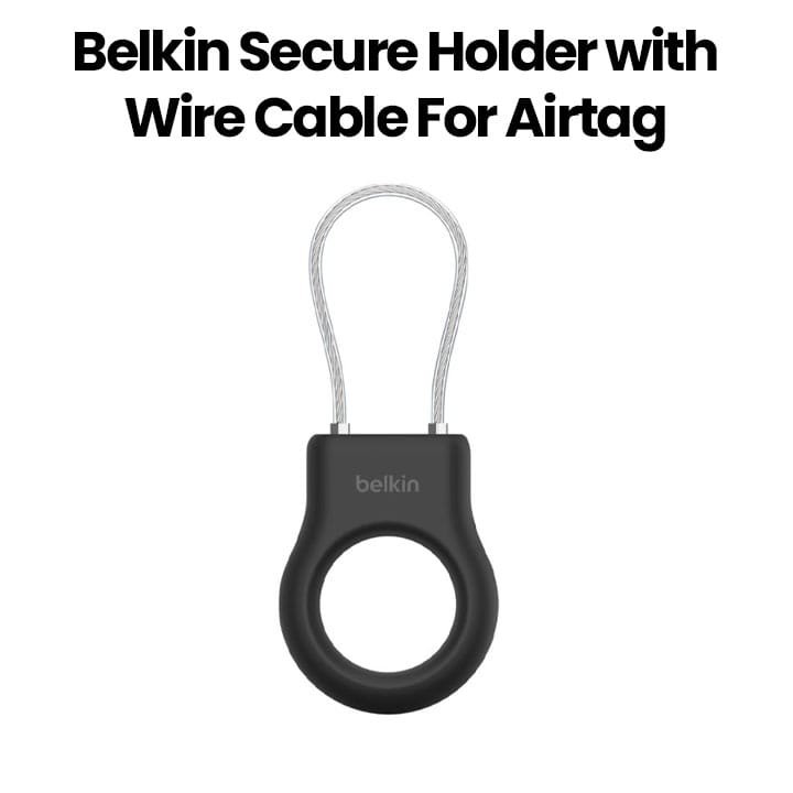 Buy Belkin Secure Holder with Wire Cable for AirTag | Black ...