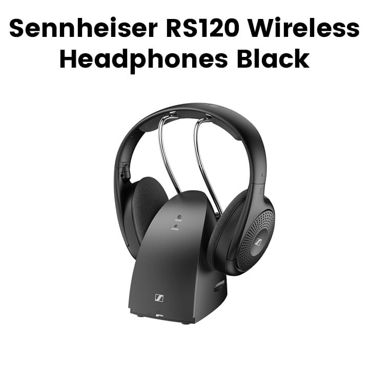 Buy Sennheiser RS 120 W Wireless Headphones – Black |SH-RS-120-W-BLK ...
