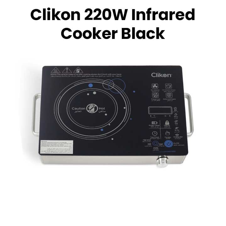Buy Clikon Infrared Cooker 2200W – Black |CK4282 Online in Qatar at ...