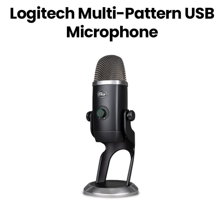 Buy Logitech Professional Multi-Pattern USB Microphone – Black | Yeti X ...
