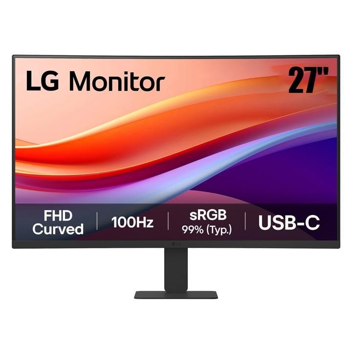 Buy LG 27" FHD Curved Monitor | Black | 27U421A-B Online in Qatar at ...