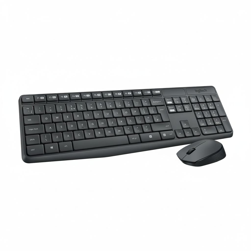 Logitech MK235 Wireless Keyboard and Mouse Combo for Wi