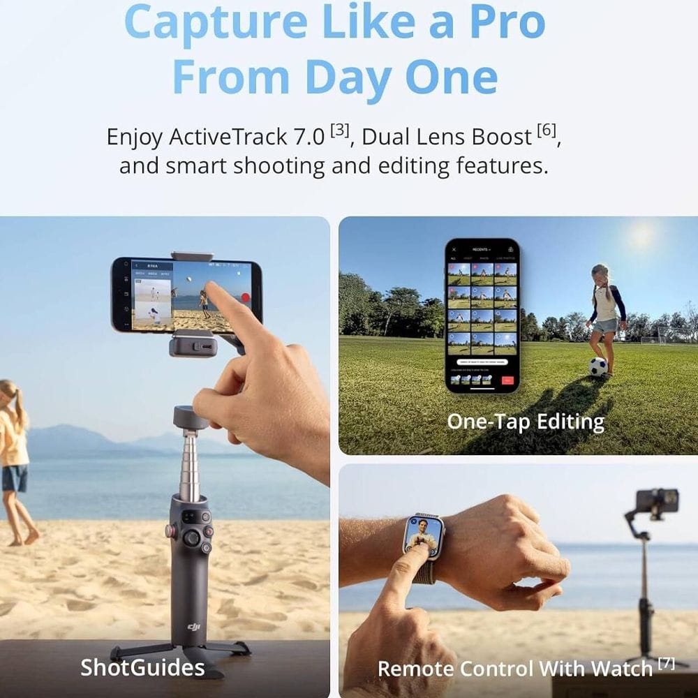 DJI Osmo Mobile 8 Smartphone Gimbal Stabilizer, 3-Axis