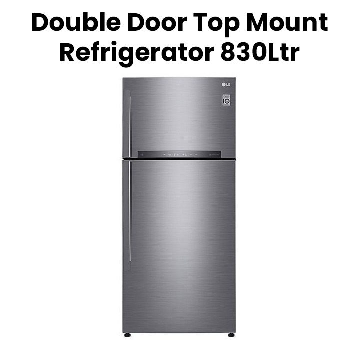 Buy LG 830Ltrs Double Door Top Mount Refrigerator | GR-H842HLHL Online ...