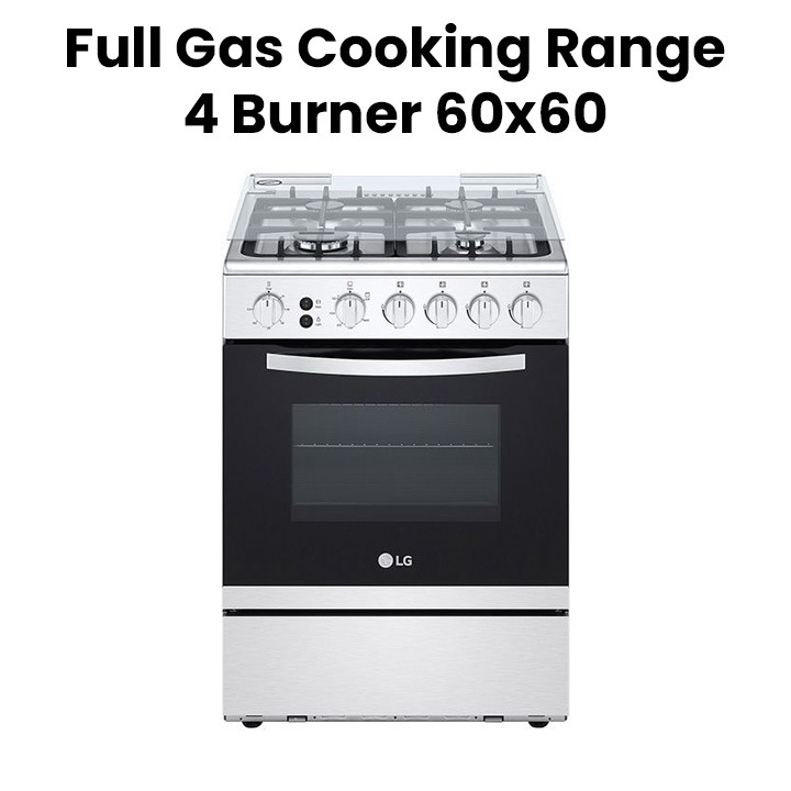 Buy LG 60x60 4 Burner Full Gas Cooking Range Full Safety Stainless ...