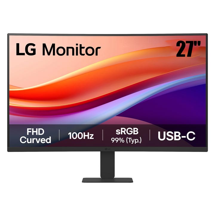 Buy LG 27" FHD Curved Monitor – Black | 27U421A-B Online in Qatar at ...