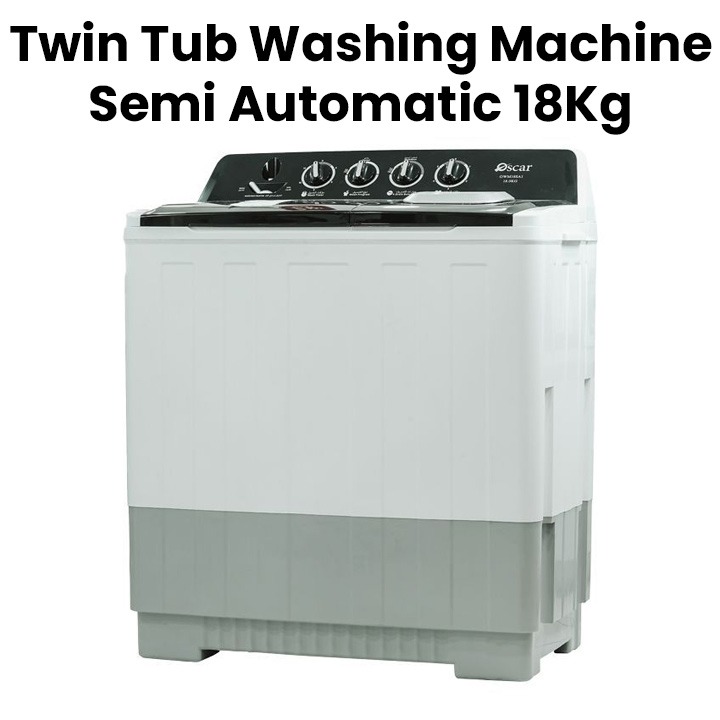 Buy Oscar 18Kg Semi Automatic Washing Machine | OWM 18SA1 Online in ...