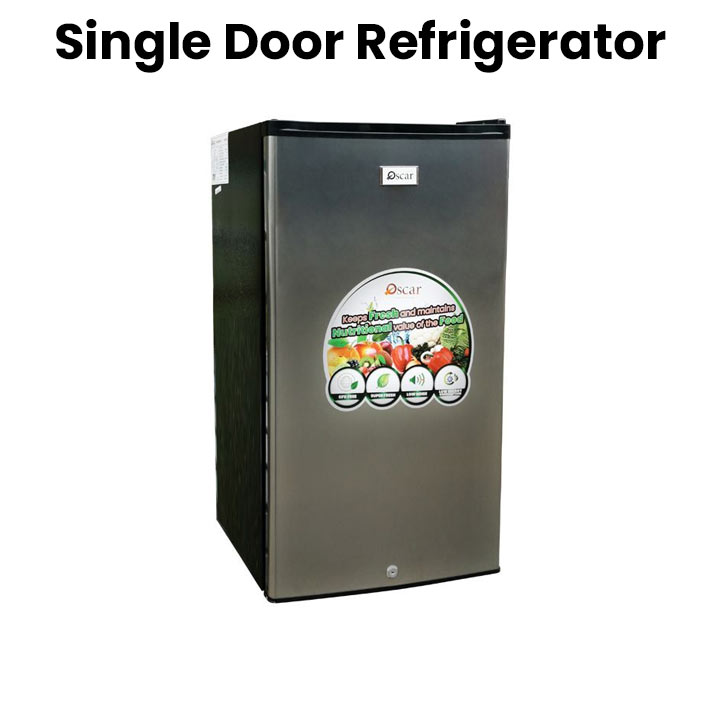 Buy Oscar 90Ltrs. Single Door Refrigerator - Silver | OR 120S1 Online ...