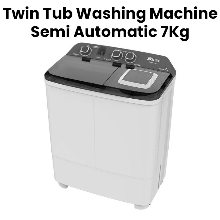 Buy Oscar 7Kg Twin Tub Semi Automatic Washing Machine | OWM 70 SAXT ...