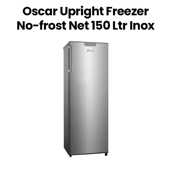 Buy Oscar Upright Freezer | No-Frost | 150 Liters | Inox | OUF150NFINOX ...
