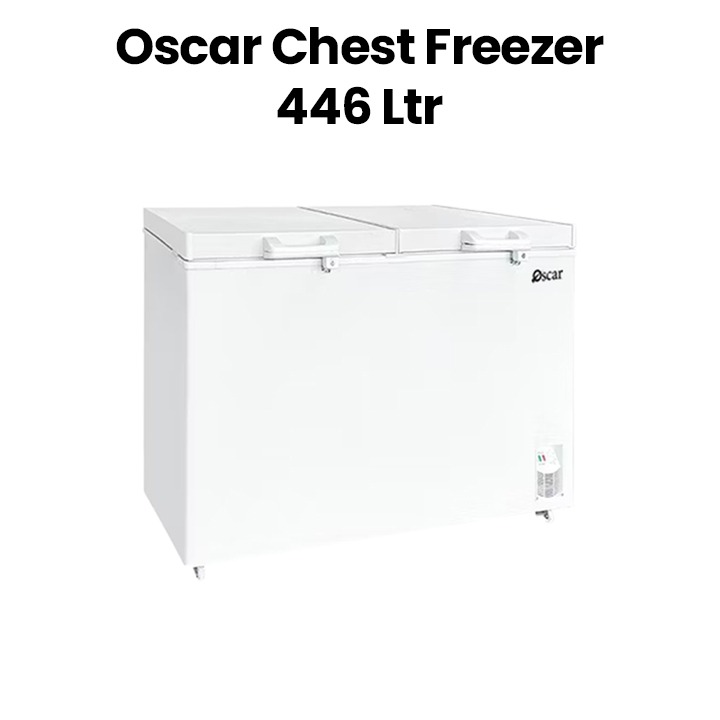 Buy Oscar Chest Freezer Double Door 446L | White | OCF450LW Online in ...