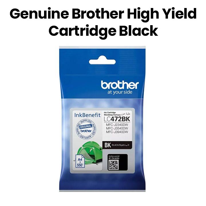 Buy Genuine Brother High Yield Cartridge - Black | LC472BK Online in ...