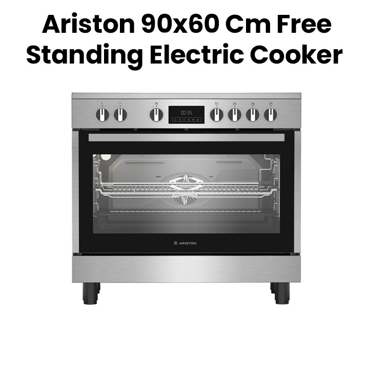 Buy Ariston 90 × 60 cm Free Standing Vitro Ceramic Electric Cooker ...