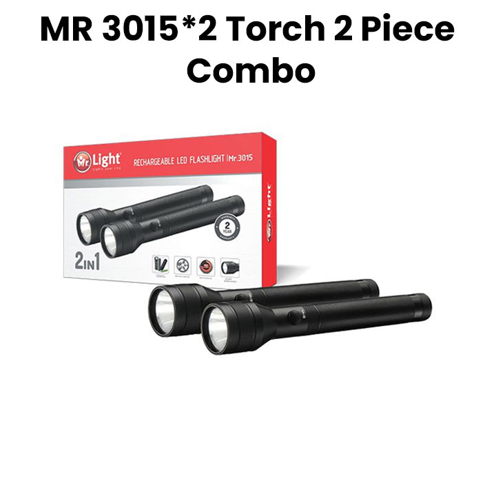 Buy Mr. Light MR 3015*2 Torch - 2 Piece Combo Online in Qatar at Best ...