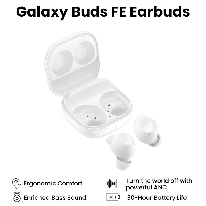 Buy Samsung Galaxy Buds FE Wireless Earbuds Headphones - White at Best ...