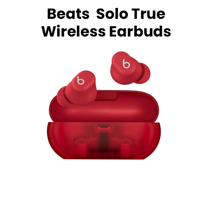 Buy Beats Solo Buds True Wireless Earbuds - Transparent Red | MUW03AE/A ...