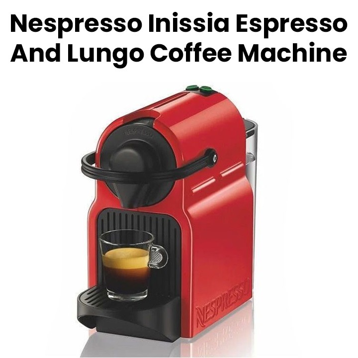 Buy Nespresso Inissia Coffee Machine - Red | C40-ME-RE-NE4|Jumbosouq
