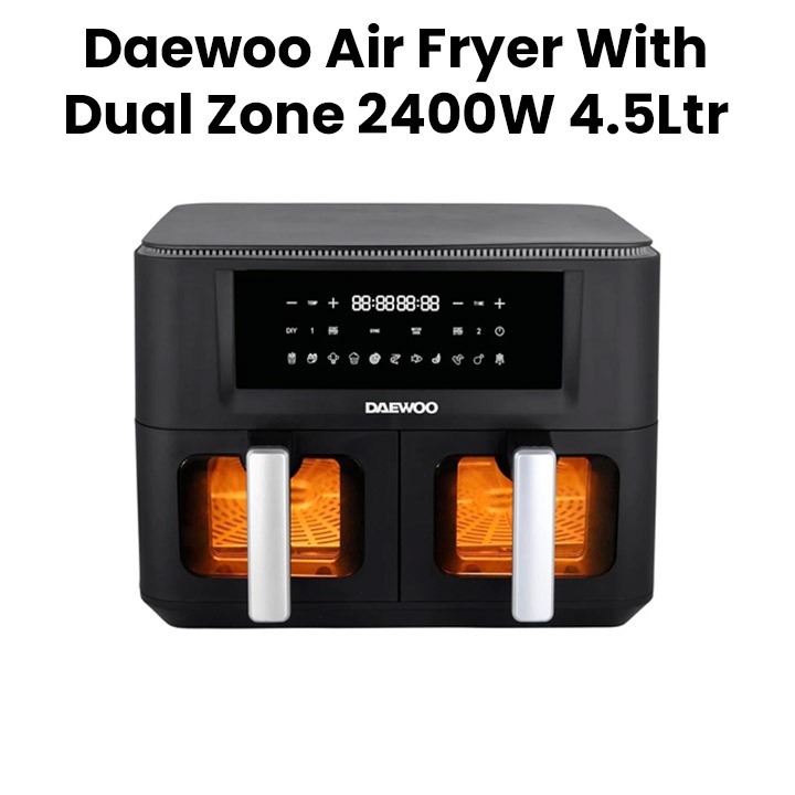 Buy Daewoo Air Fryer 4.5L with Full LED Touch Screen Display - Black ...
