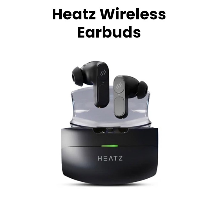 Buy Heatz Wireless Earbuds - Black | HB1 Online in Qatar at Best Price ...