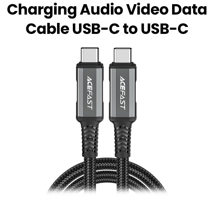 Buy Acefast USB-C to USB-C Aluminum Alloy Audio/Video Transmission Full ...