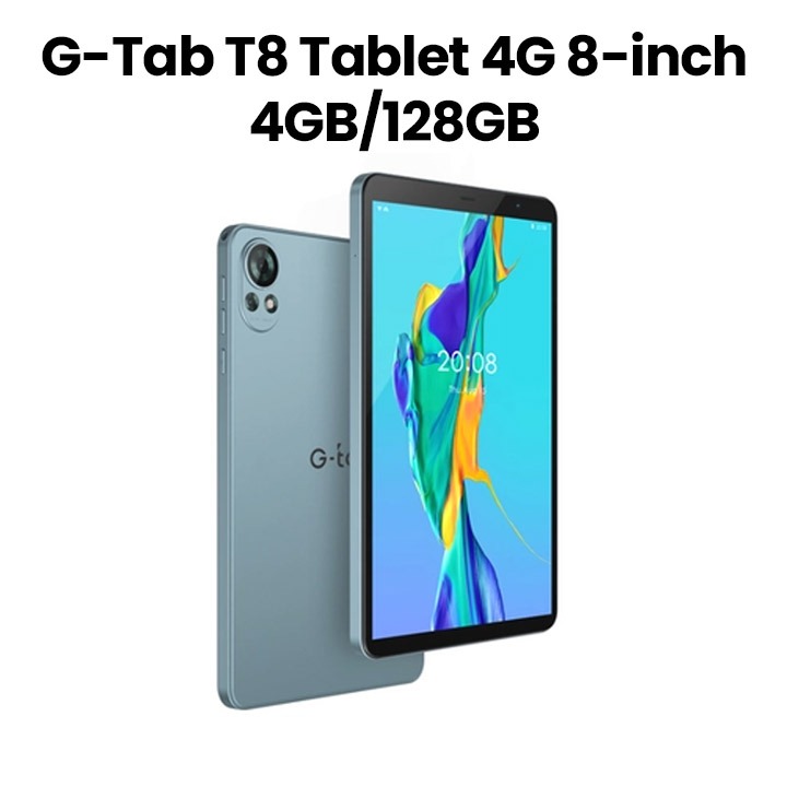 Buy Gtab T8 BL Tablet 8" 4G 4GB RAM 128GB Storage - Blue |T8 BL Online ...