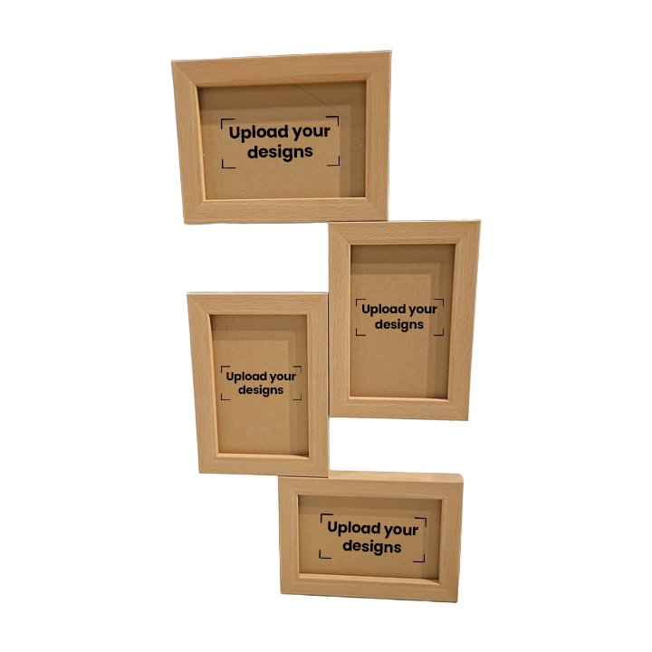 Buy 4x6 Photo Frame Printed with Your Personalized Design - Oak Wood ...
