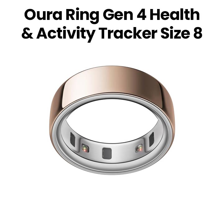 Buy Oura Ring 4 Smart Ring Health & Activity Tracker Size 8 | Rose Gold ...