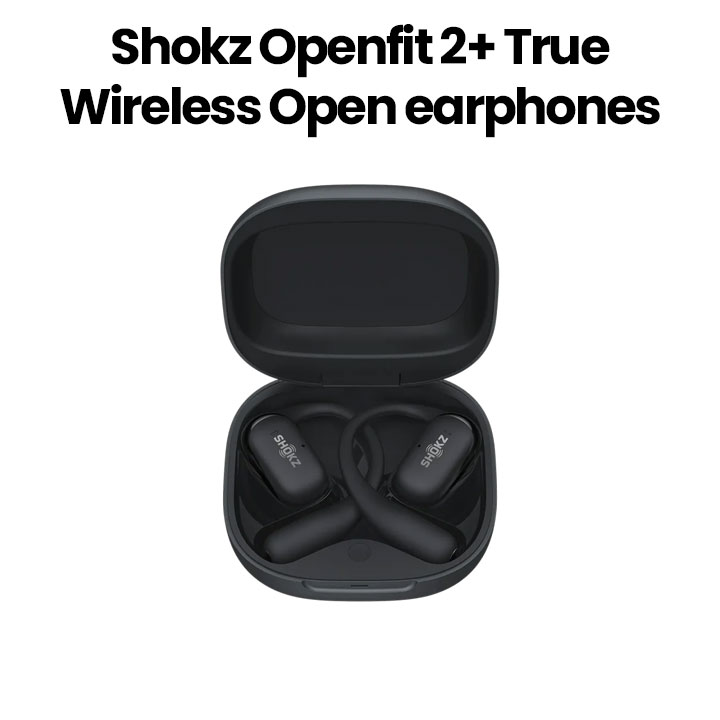 Buy Shokz OpenFit 2+ True Wireless Open-Earphones – Black | T921-ST-BK ...