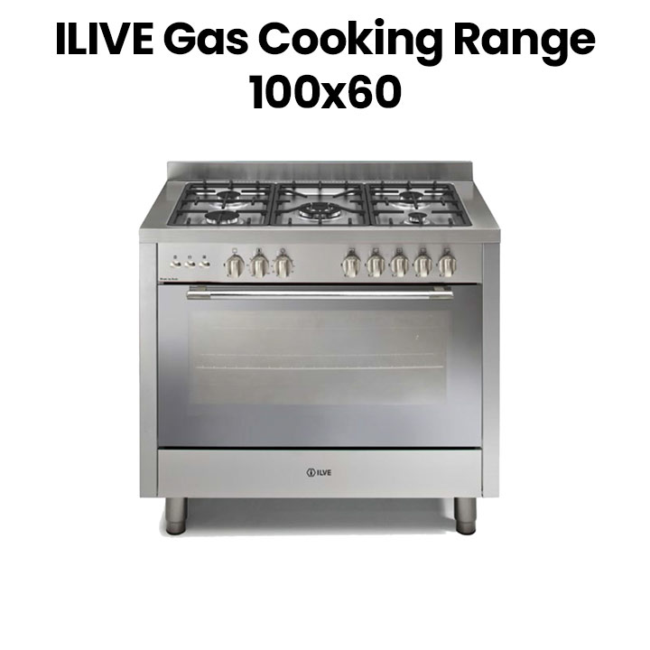 Buy ILIVE 100x60 cm Gas Cooking Range – Stainless Steel | PR20650LGX ...