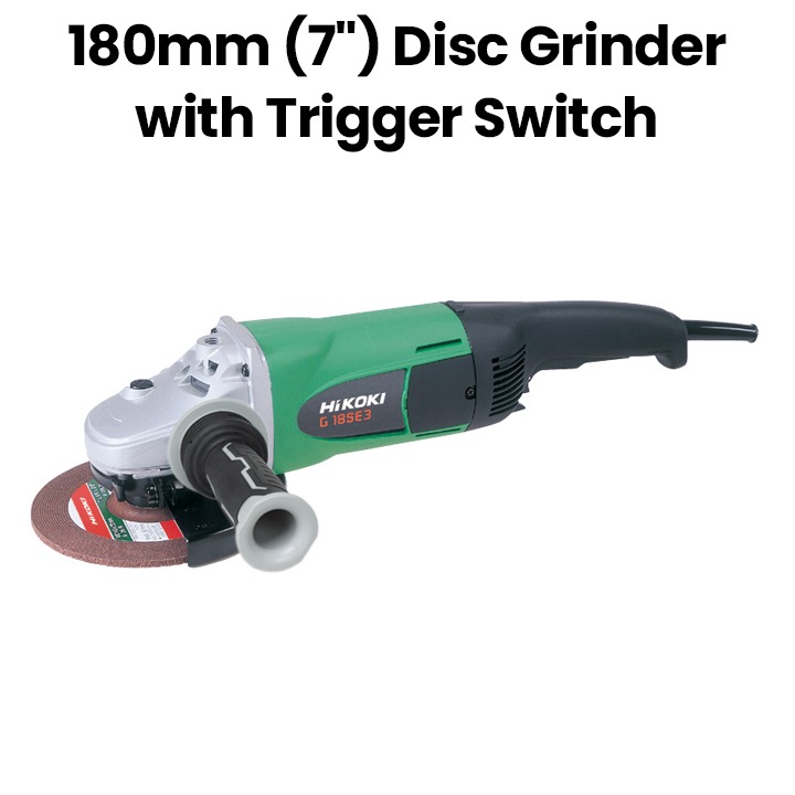 Buy Hikoki 180mm Disc Grinder with Trigger Switch - Green | G18SE3/4 ...
