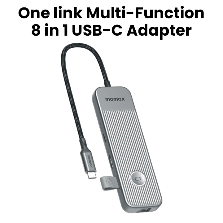 Buy Momax Onelink 8-in-1 USB-C Hub | DH18L Online in Qatar at Best ...