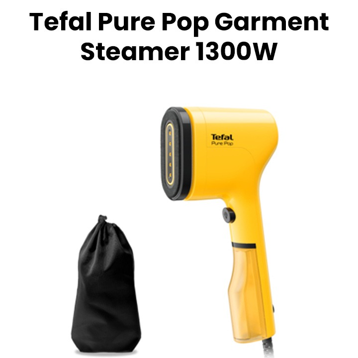 Buy Tefal Pure Pop Handheld Garment Steamer 1,300W Sunshine Yellow ...