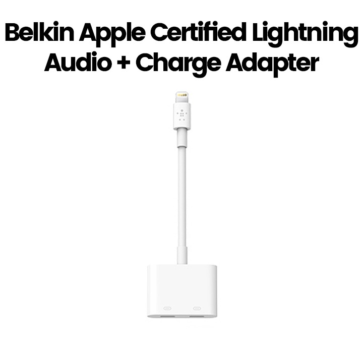 Buy Belkin Lightning Audio + Charge Rockstar Adapter | White ...