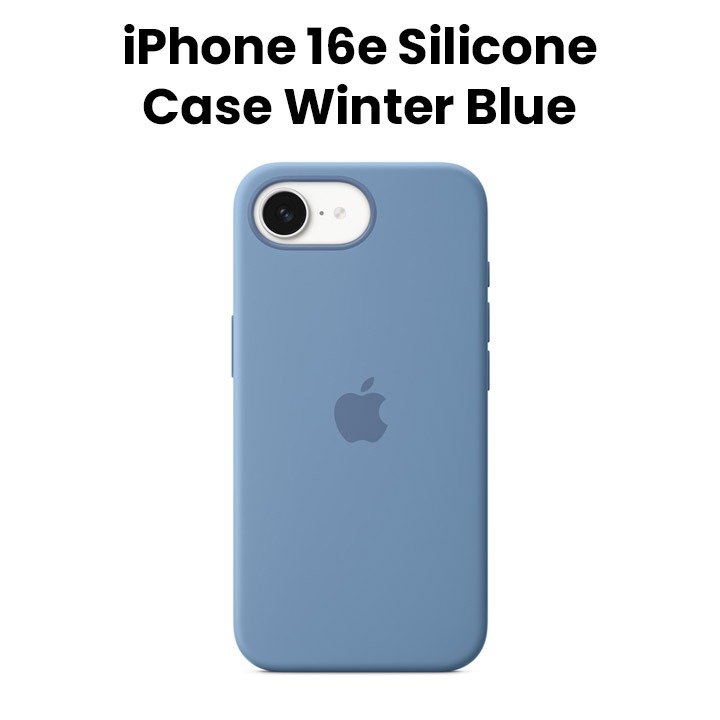 Buy Apple iPhone 16E Silicone Case – Winter Blue Online in Qatar at ...