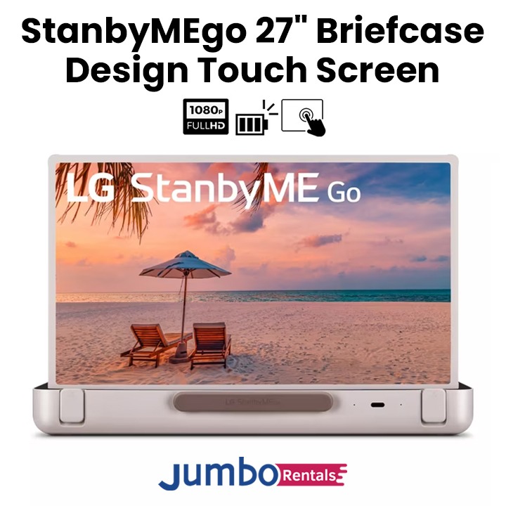 [RENTAL] LG 2023 StanbyME GO 27" Rollable Smart Touch Screen with 3hr ...